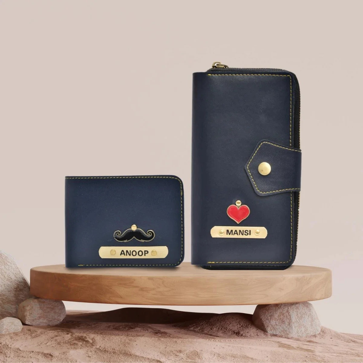 Personalized Couple's Combo | Premium Lady Wallet & Men's Wallet ...