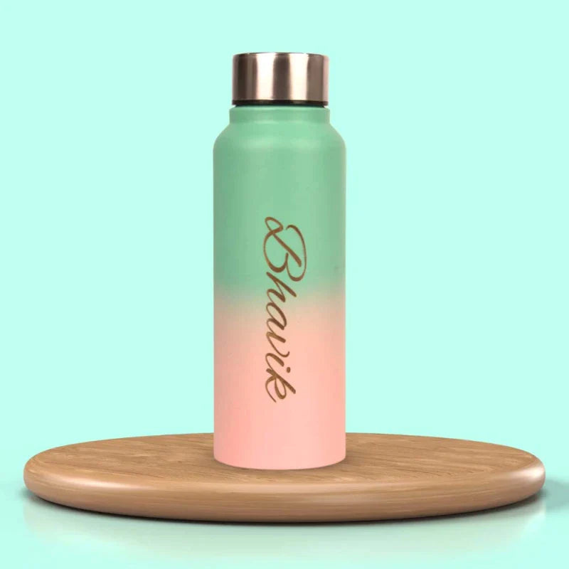 Personalized Multicolor Water Bottle - Rainbow 6 | Your Gift Studio