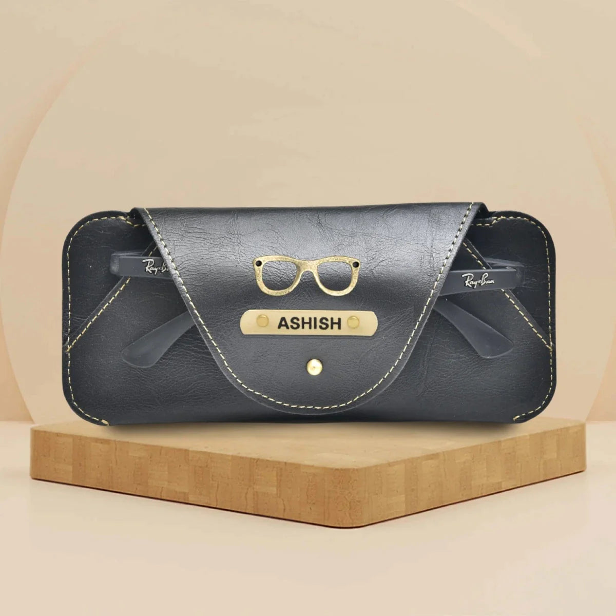 Personalized Stylish Eyewear Case - Black | Your Gift Studio